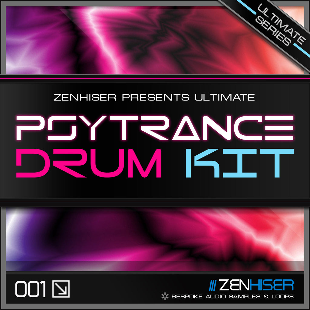 Zenhiser - Ultimate Psytrance Drum Kit - Psytrance Drum Sounds, Psy Trance, Sample Pack